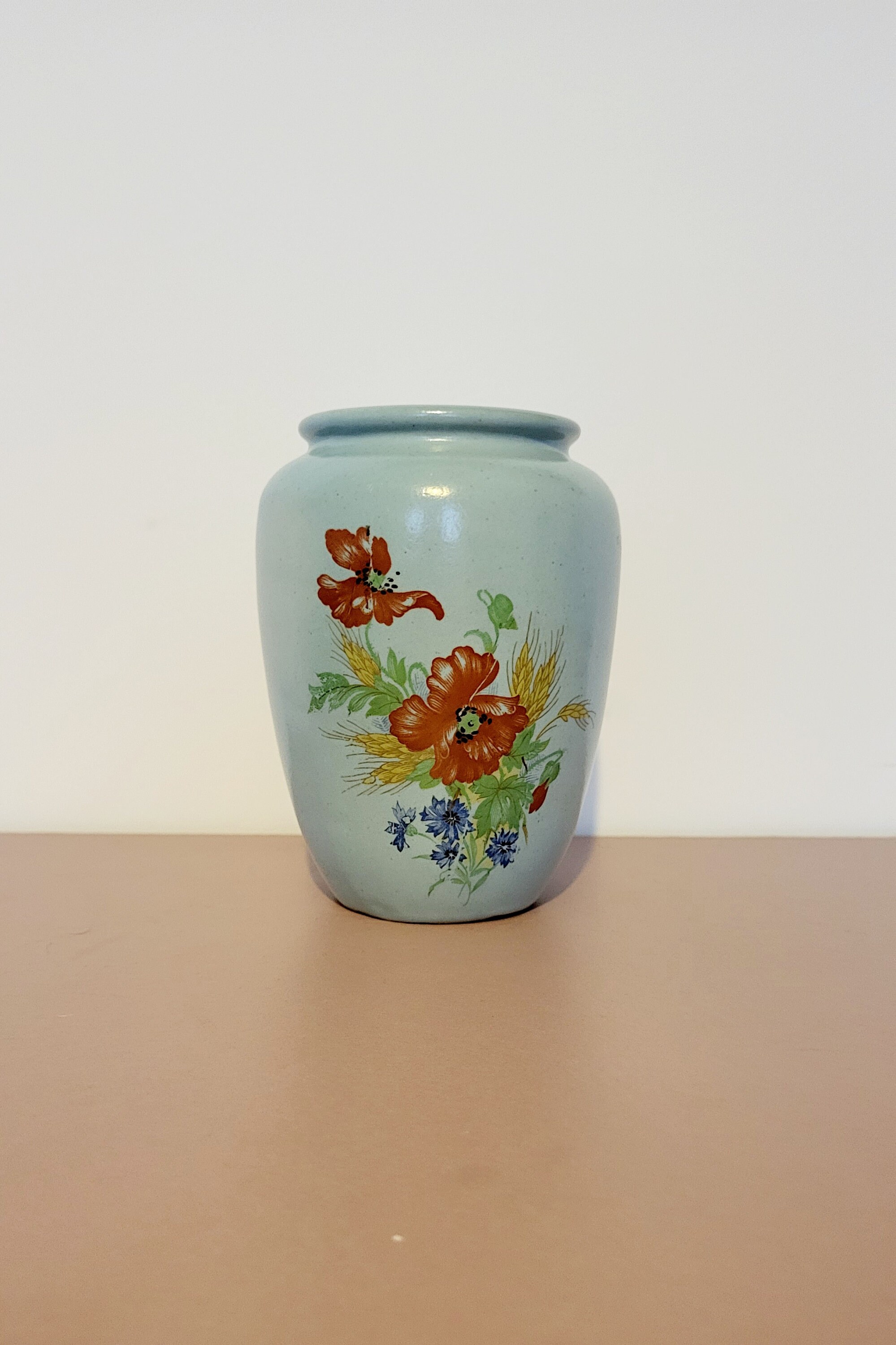 Vintage Hartrox Stoneware Vase, Castleford Poppy Floral Design - Etsy