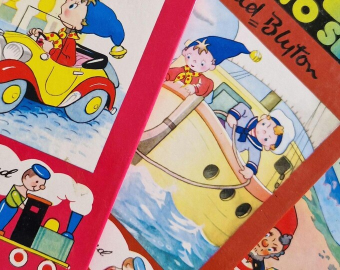 Vintage Childrens Book. Noddy at the Seaside, Noddy Library, Enid ...