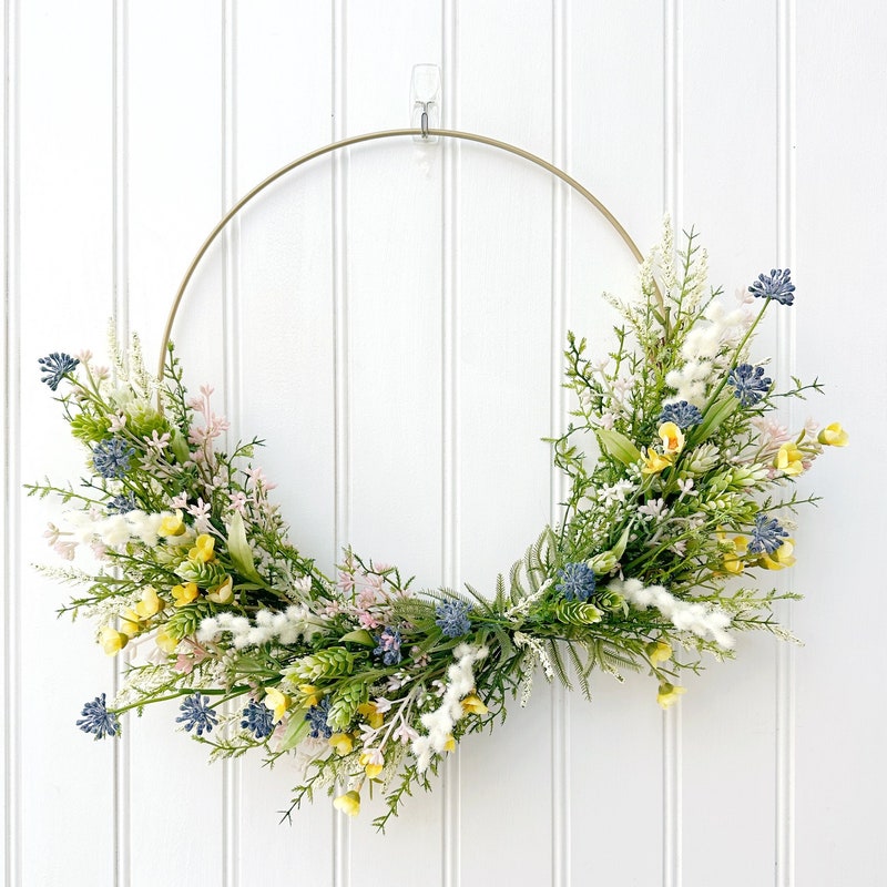 Large Spring Hoop Wreath - Etsy