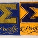 Glitter Royal Blue and Gold Sigma Poodle T-shirt. Inspired by Sigma ...