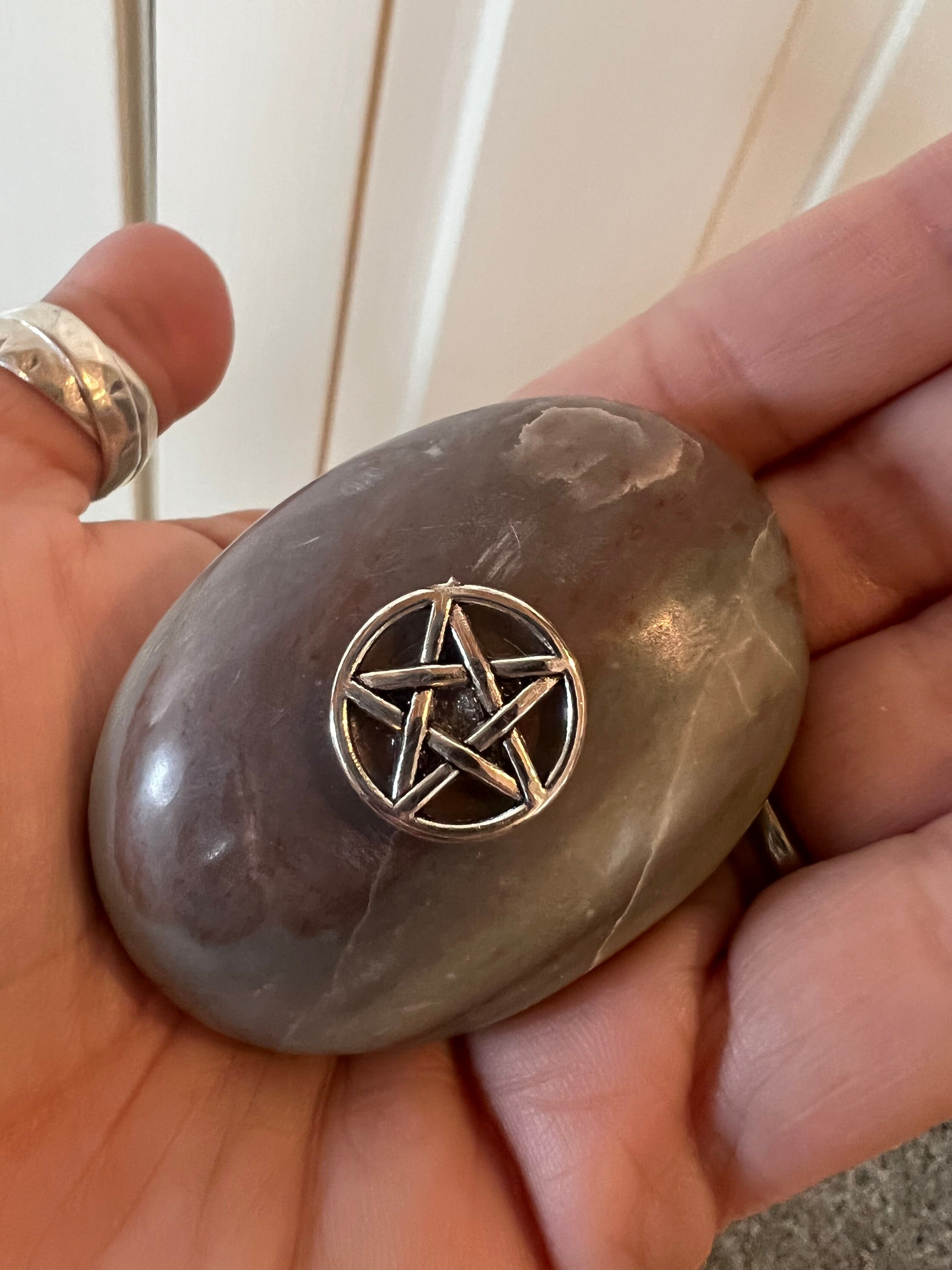 Pentacle Palm Stone - Etsy