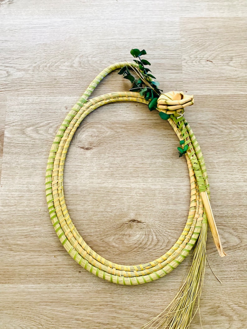 Gullah | Low-country | Sweetwater | Coil | Wreath | Sweetgrass Wreath ...