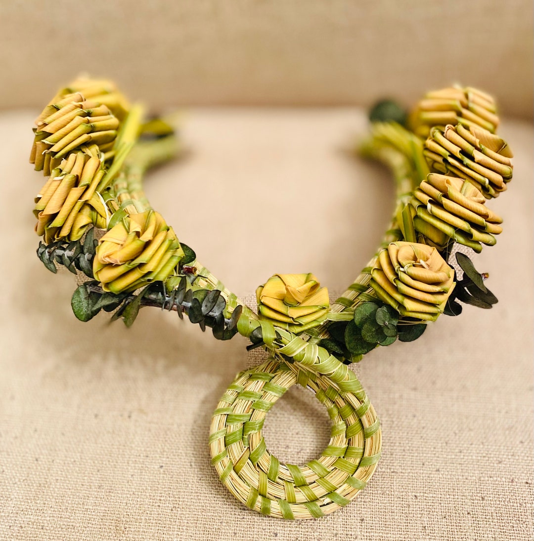 Gullah | Low-country | Sweetwater | Coil | Wreath | Sweetgrass Wreath ...