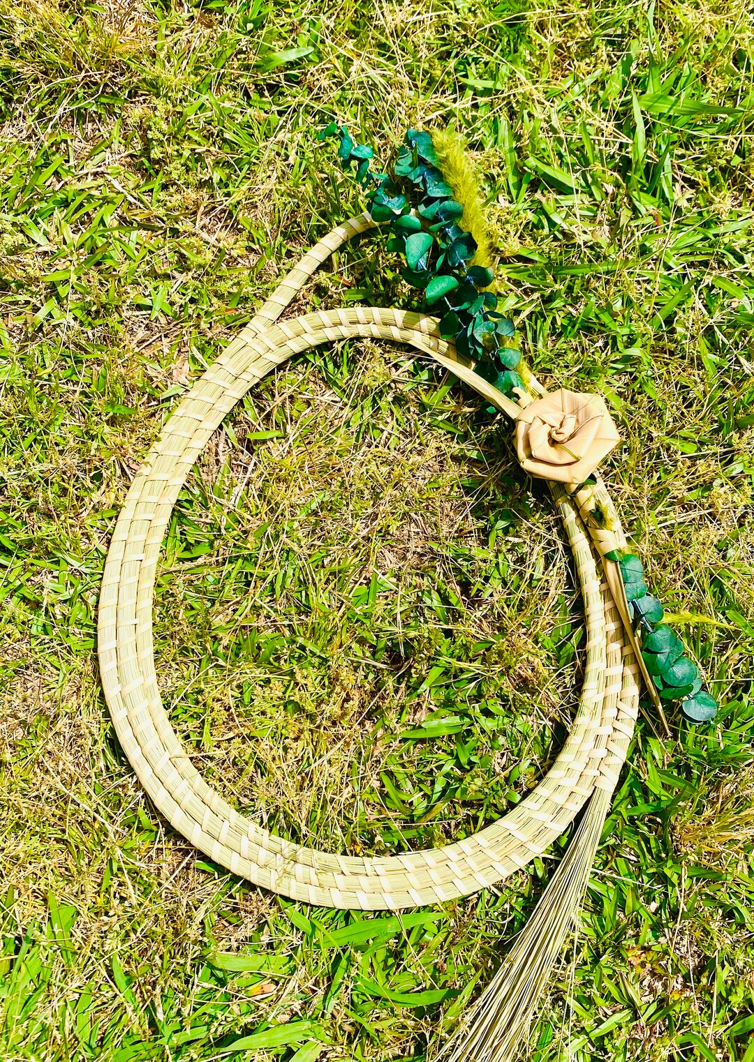 Gullah | Low-country | Sweetwater | Coil | Wreath | Sweetgrass Wreath ...