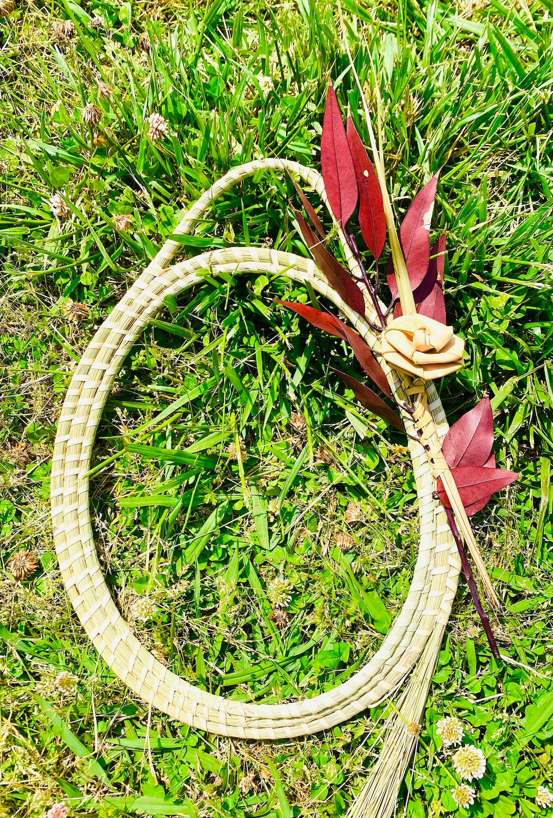 Gullah | Low-country | Sweetwater | Coil | Wreath | Sweetgrass Wreath ...
