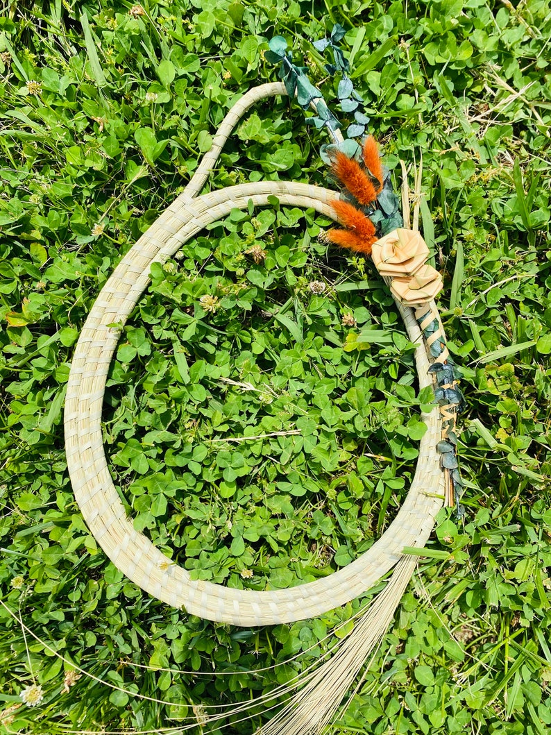 Gullah | Low-country | Sweetwater | Coil | Wreath | Sweetgrass Wreath ...