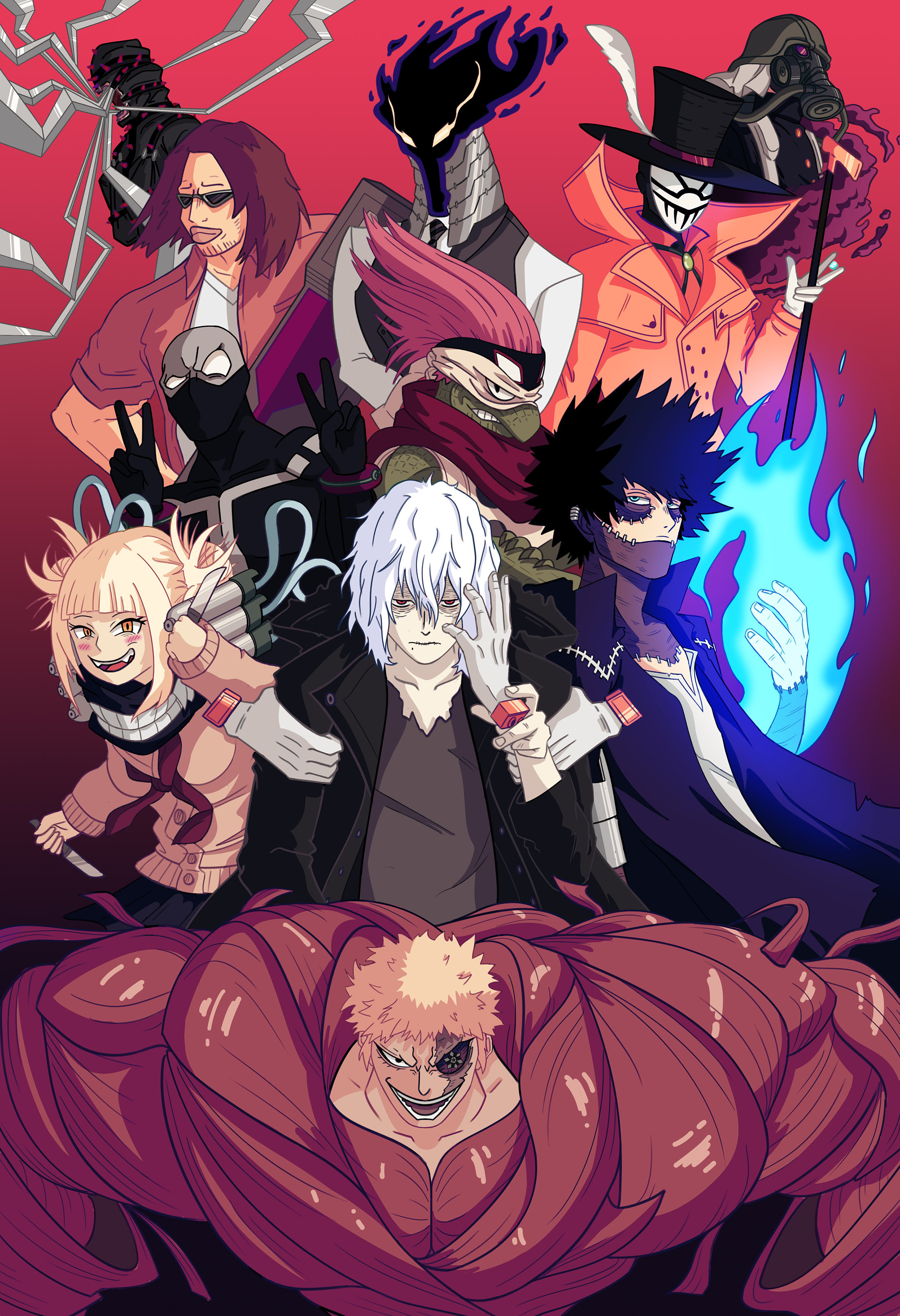 League of Villains My Hero Academia Anime Art Poster Wall - Etsy.de
