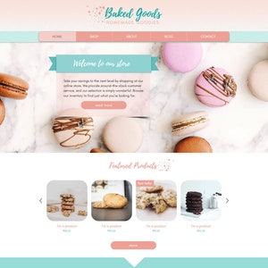 Wix Website Template Bakery Website Wix Web Template Wix - Etsy