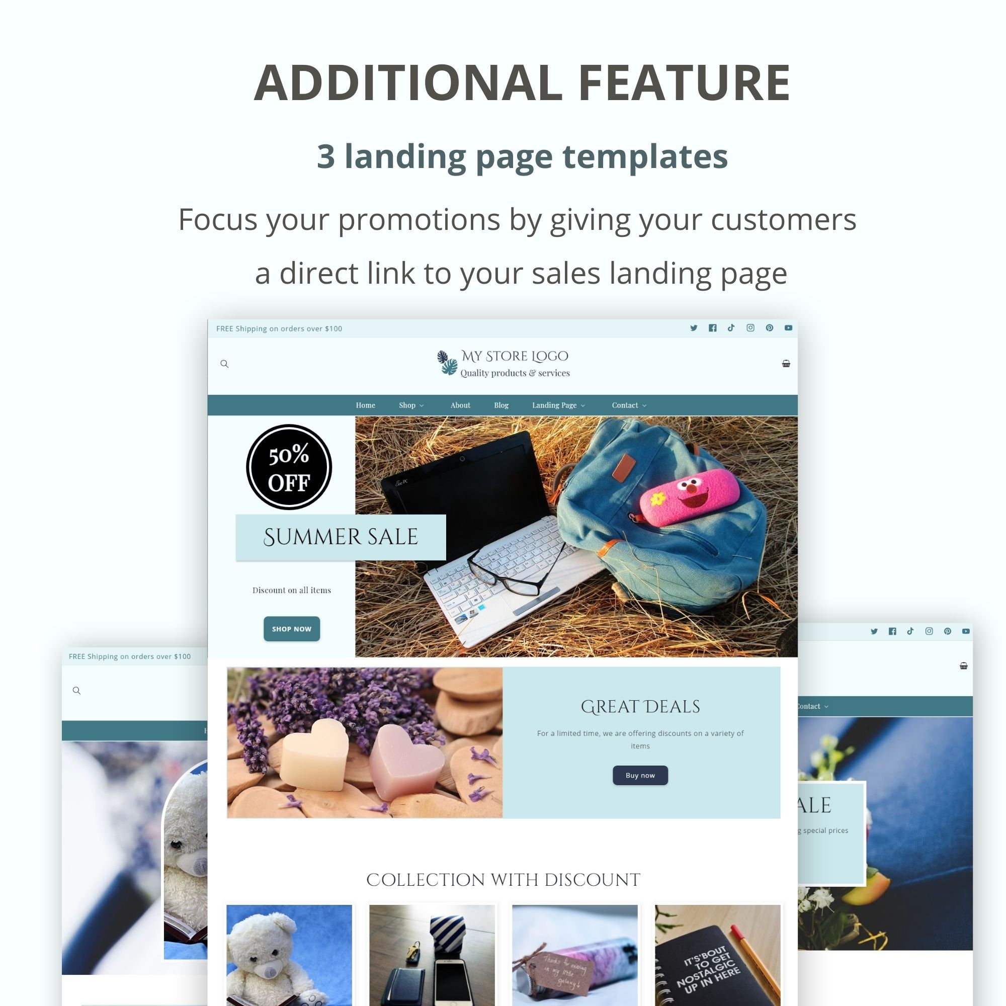 Shopify Theme Template, Shopify Website Template, Shopify Web Design ...