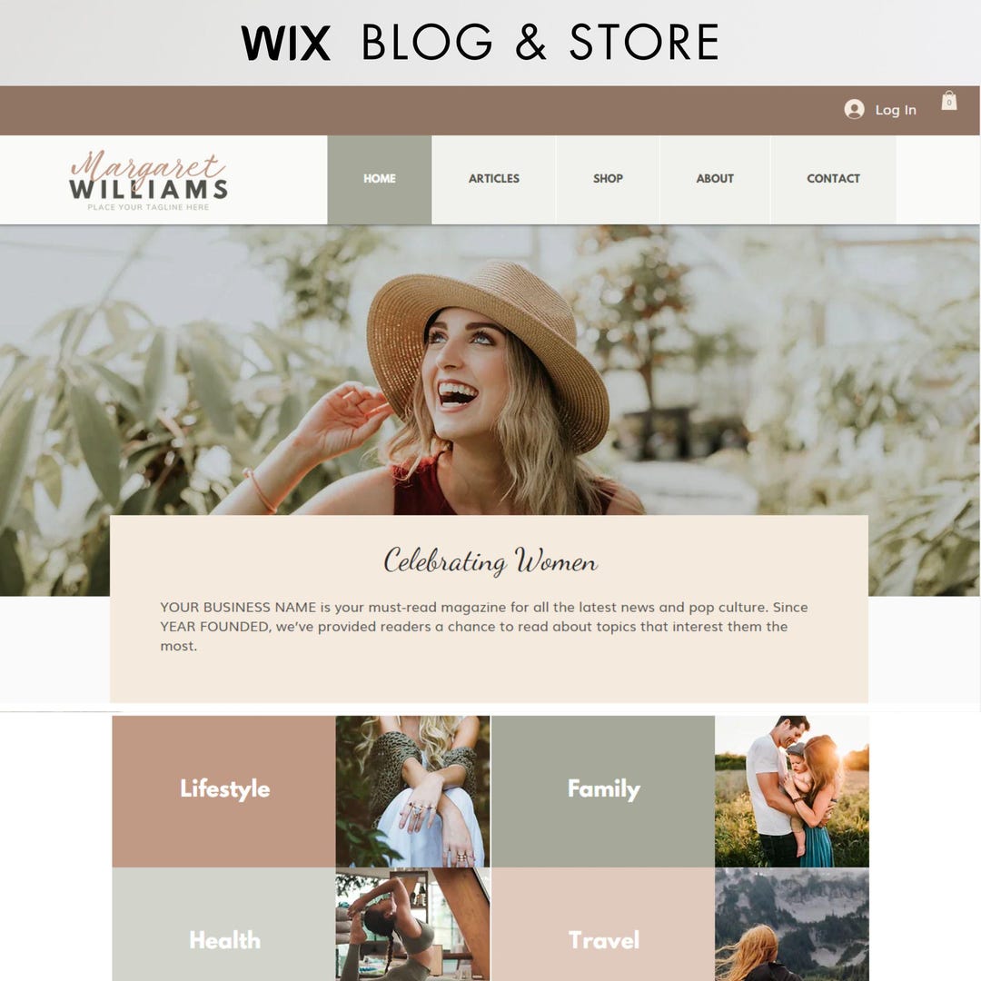 Wix Website Template, Wix Template Web Design, Wix Blog Theme, Wix ...