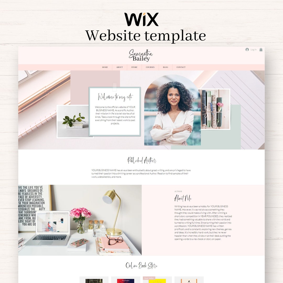 Wix Website Template Wix Template Website Design Wix Website - Etsy