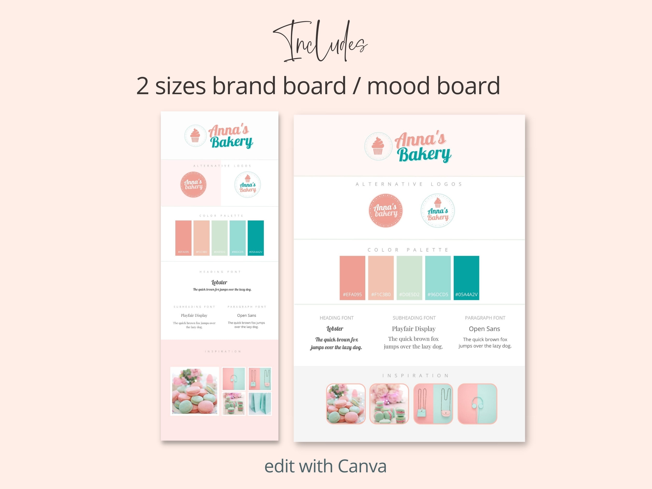 Canva Branding Bundle, Branding Kit, Complete Brand Kit, Premade Logo ...