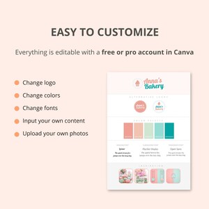 Canva Branding Bundle, Branding Kit, Complete Brand Kit, Premade Logo ...