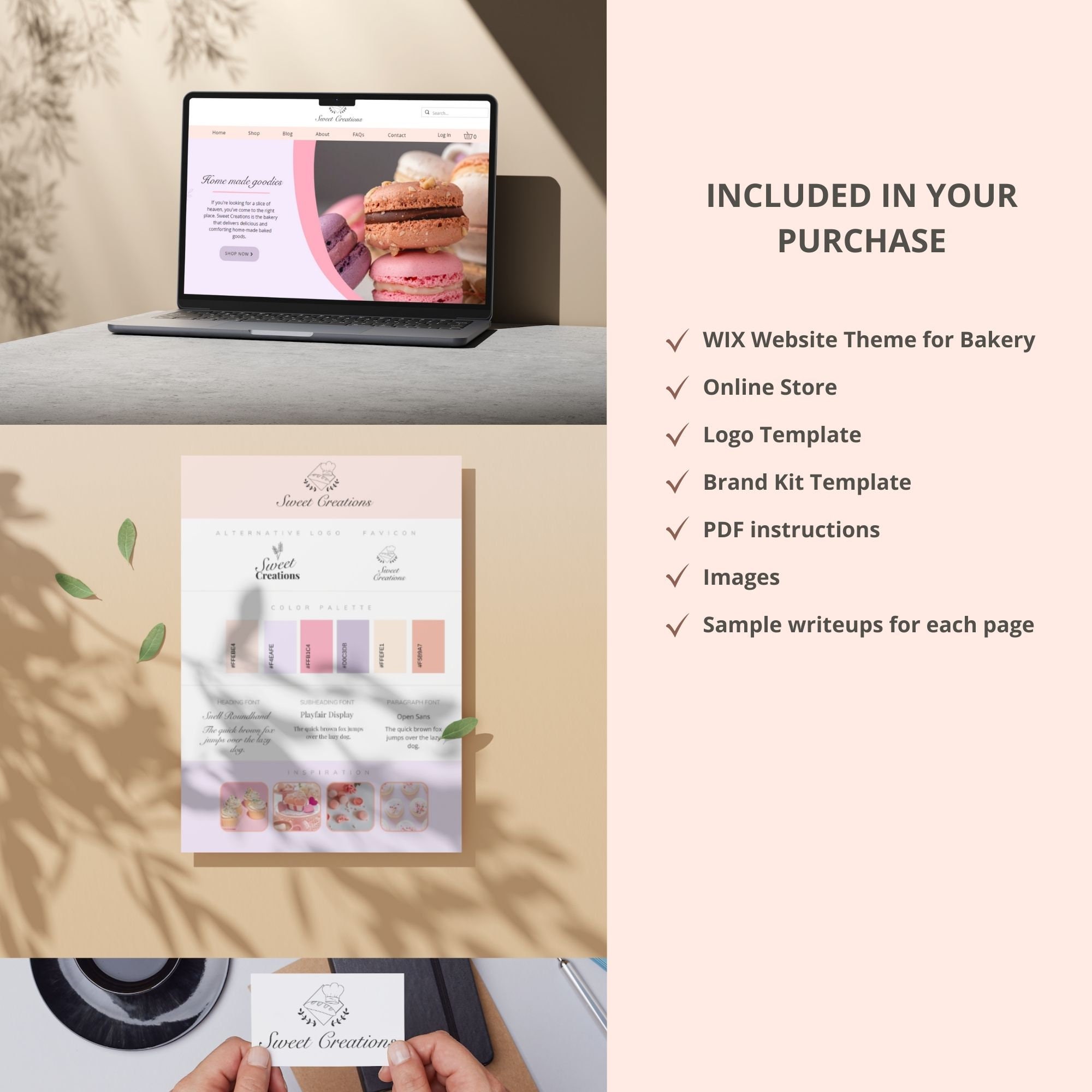 Bakery Website Template, Wix Website Template for Baking Business ...