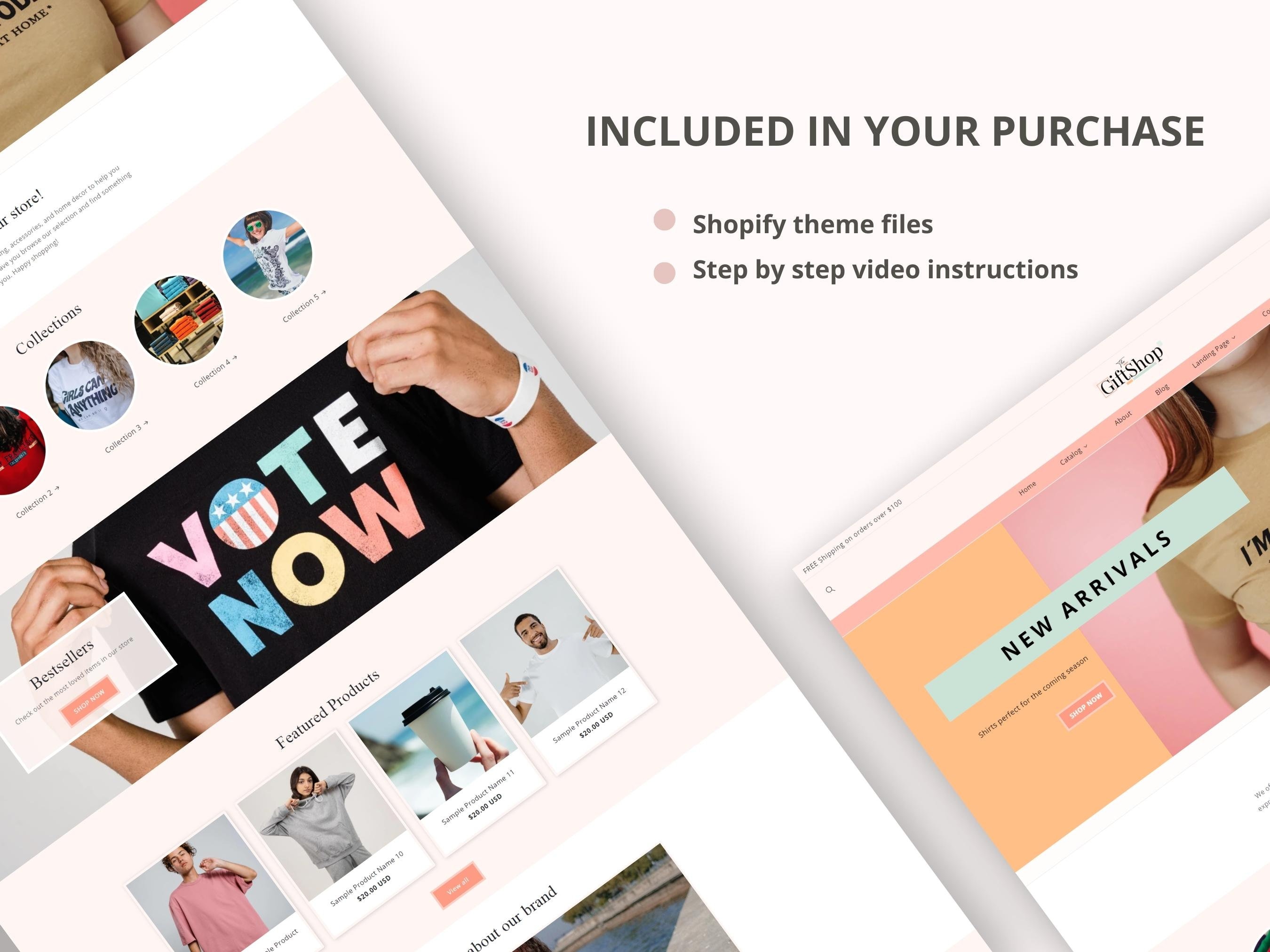 Shopify Website Template, Shopify Theme, Shopify Web Design, Shopify ...