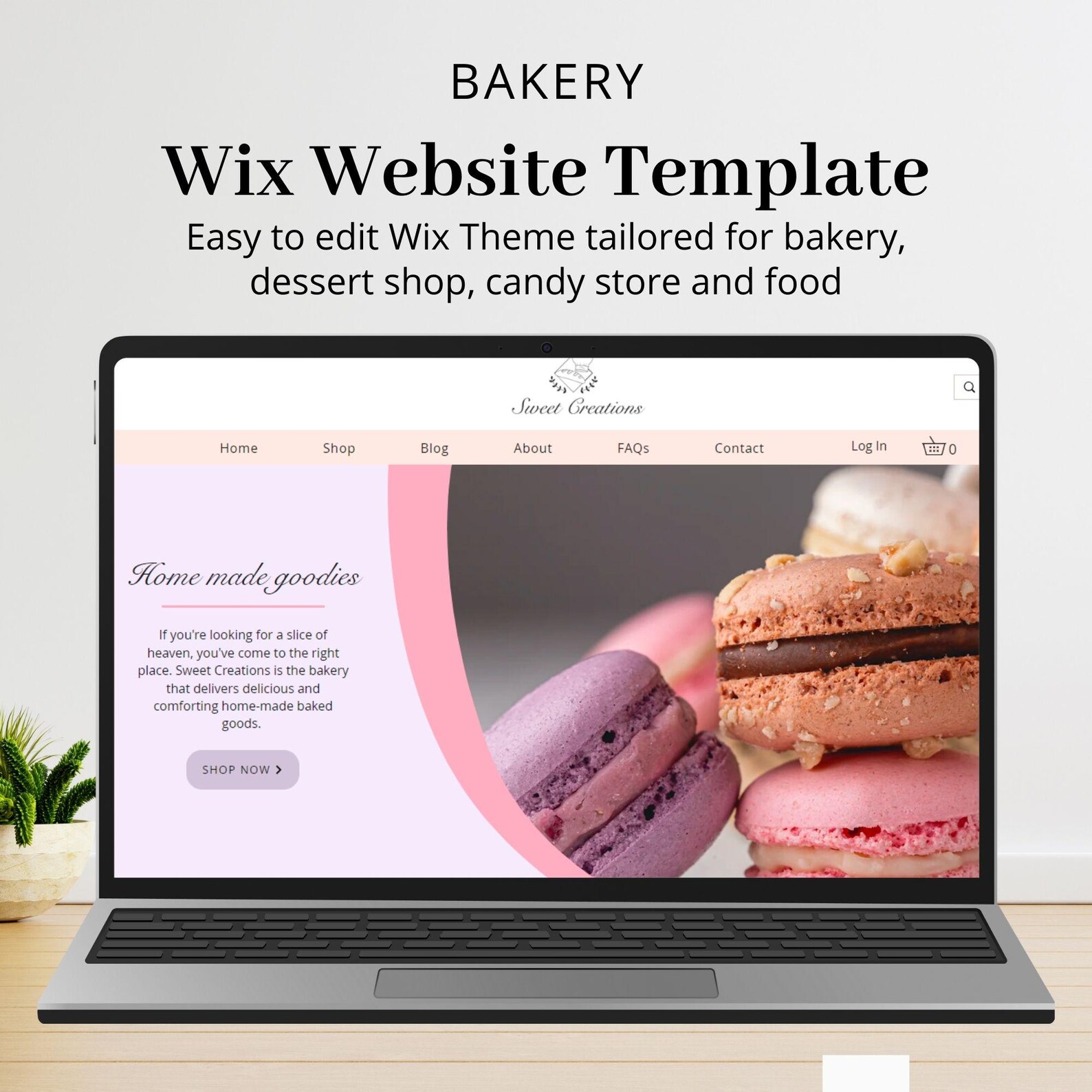 Bakery Website Template, Wix Website Template for Baking Business ...