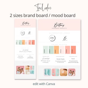 Canva Branding Bundle, Branding Kit, Complete Brand Kit, Premade Logo ...