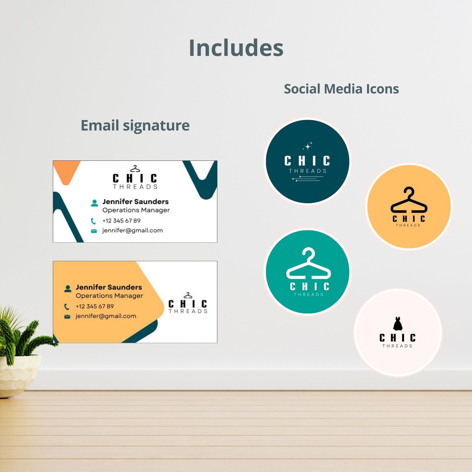 Branding Kit Canva Templates for Fashion, Clothing, Apparel Business ...