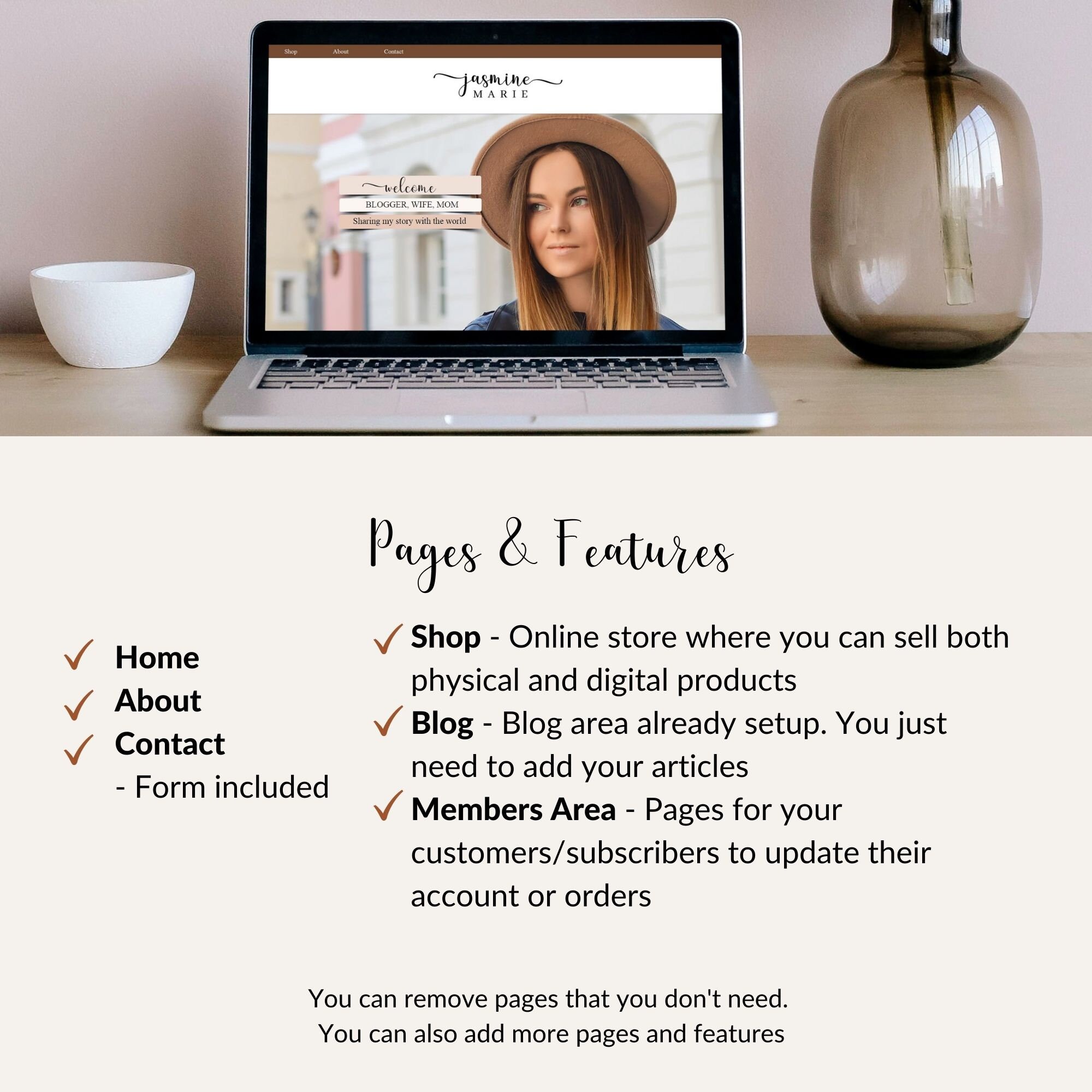 Personal Blog With Online Store, Wix Website Template, Wix Web Design ...