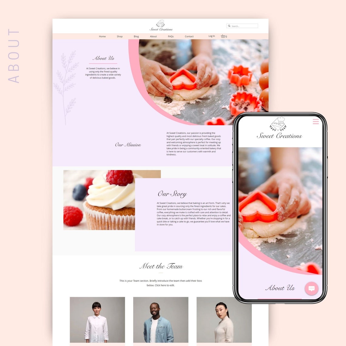 Bakery Website Template, Wix Website Template for Baking Business ...