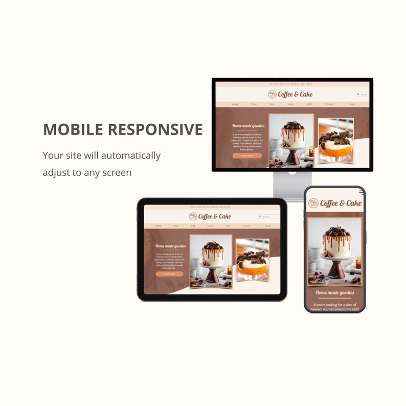 Bakery Website Template, Wix Website Template for Baking Business ...