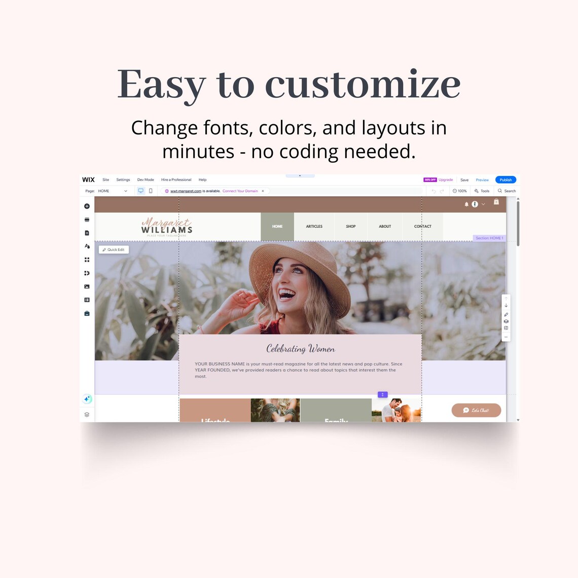 Wix Website Template, Wix Template Web Design, Wix Blog Theme, Wix ...