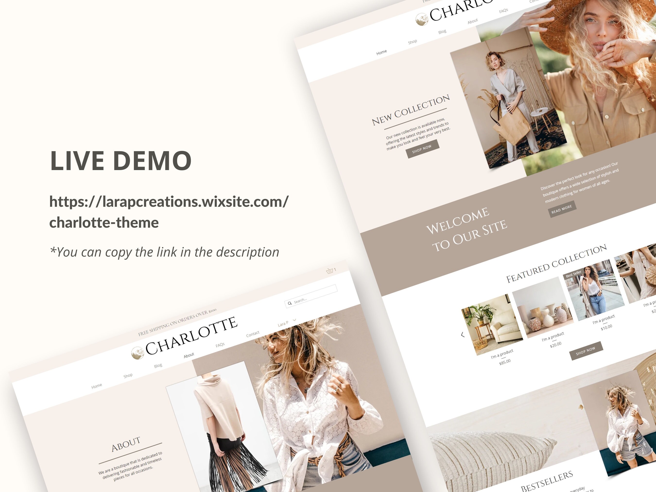 Wix Theme, Online Store Website Template, Ecommerce Small Business ...