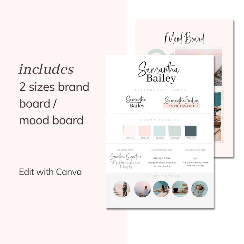 Canva Branding Bundle Branding Kit Complete Brand Kit - Etsy