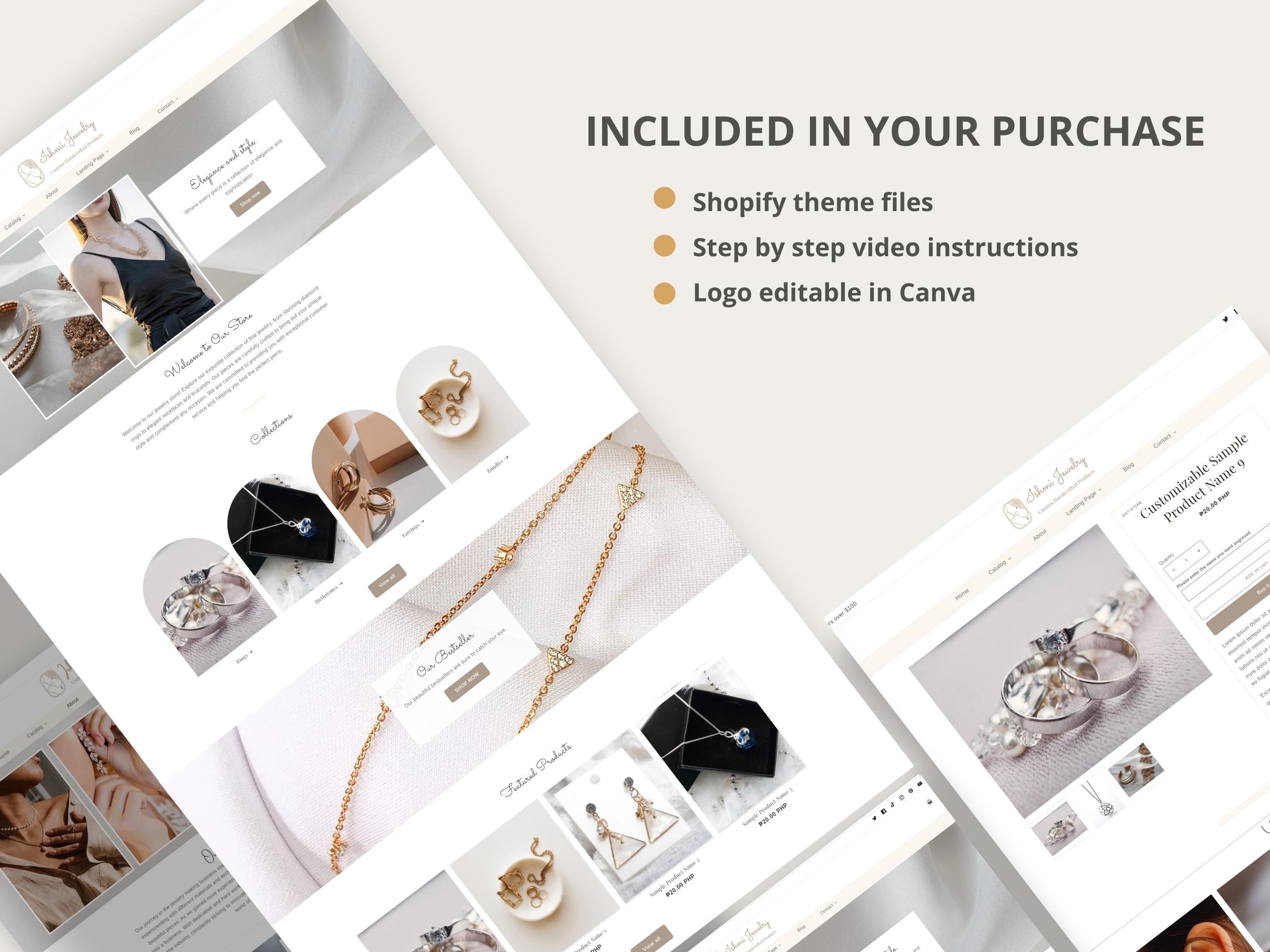Shopify Theme for Jewelry Store Website Design Template for Shopify 2.0 ...