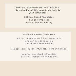Photographer Branding Kit Canva Brand Kit Template Brand Board Template ...