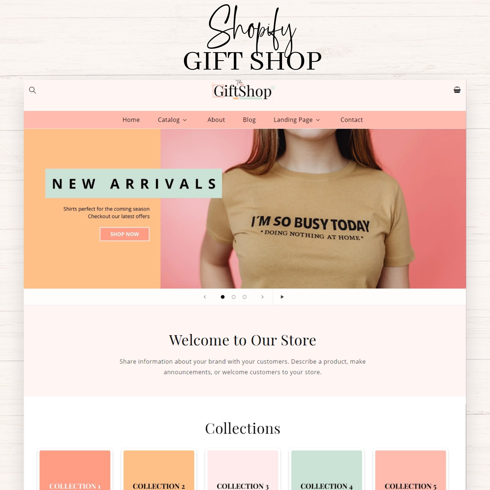 Shopify Website Template Shopify Theme Shopify Web Design - Etsy