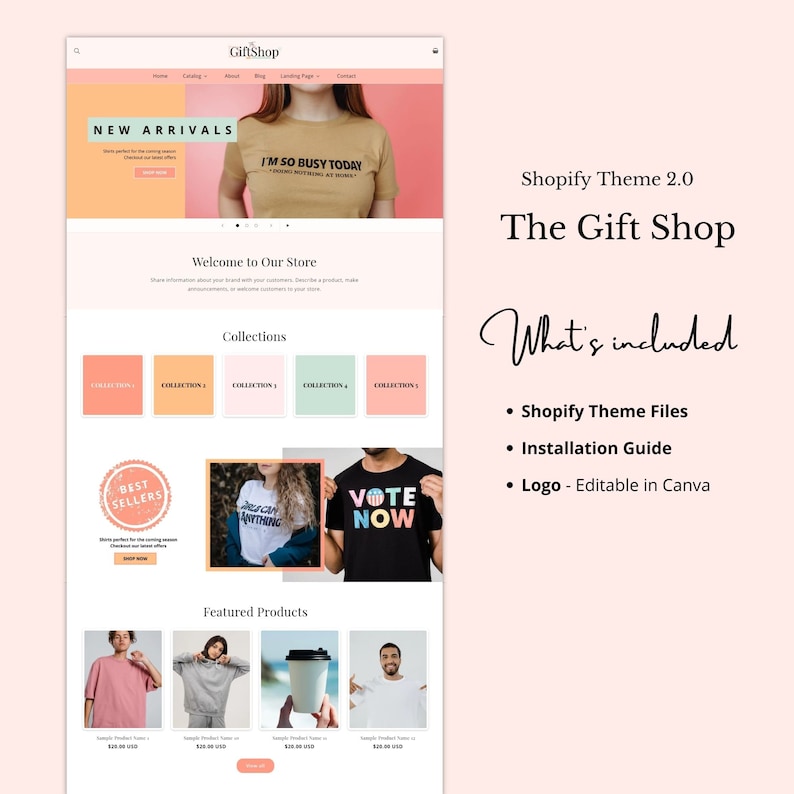 Shopify Website Template, Shopify Theme, Shopify Web Design, Shopify ...