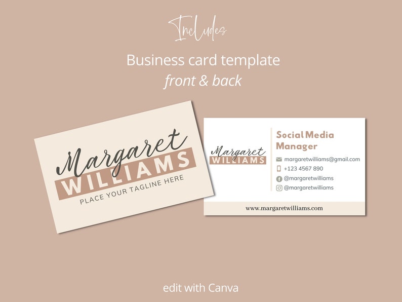 Canva Branding Bundle, Earth Colors, Branding Kit, Complete Brand Kit ...