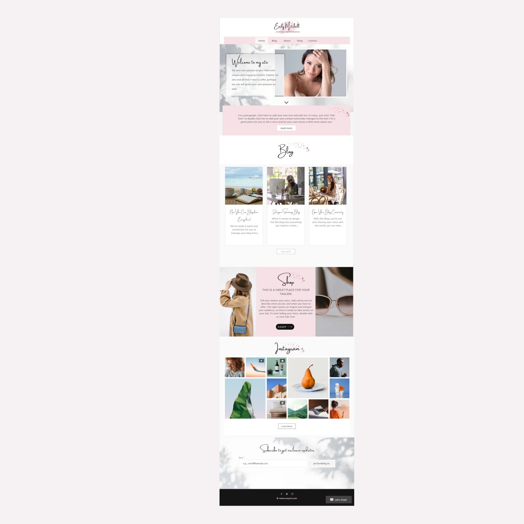 Wix Website Template Wix Template Website Design Wix Website - Etsy