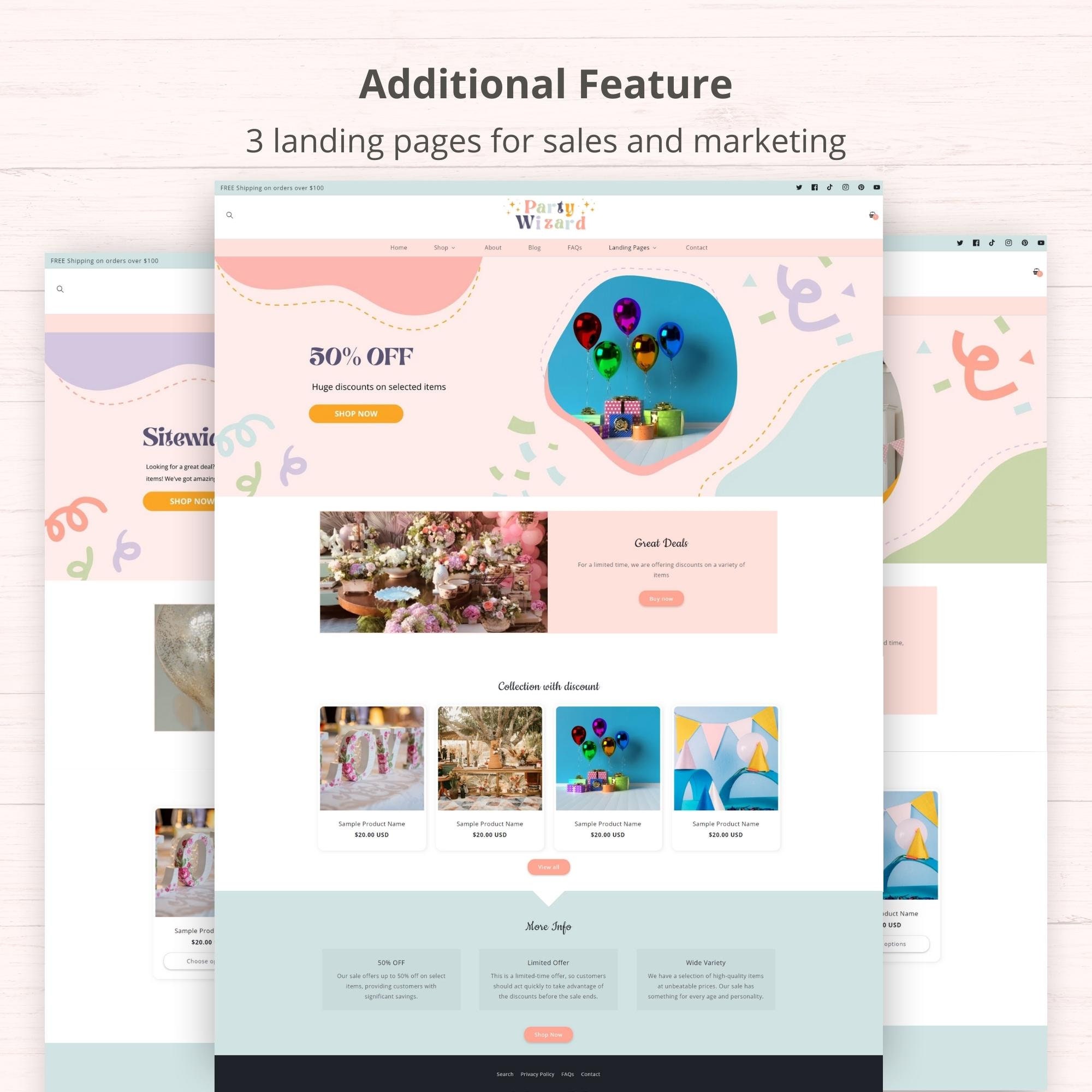 Shopify Theme, Shopify Website Template, Shopify Web Design, Shopify ...