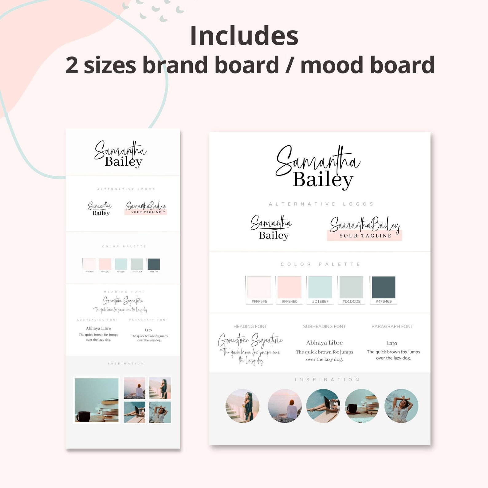 Canva Branding Bundle, Branding Kit, Complete Brand Kit, Premade Logo ...