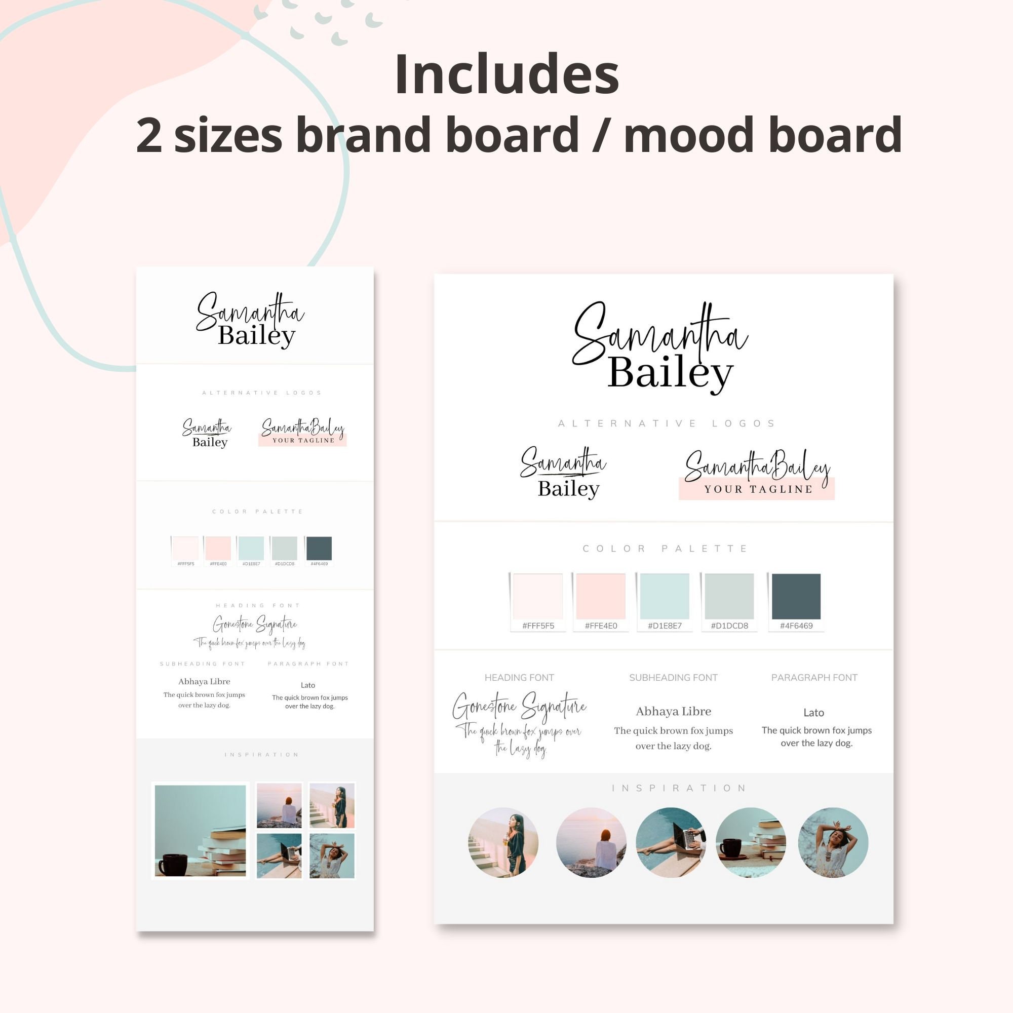 Canva Branding Bundle, Branding Kit, Complete Brand Kit, Premade Logo ...
