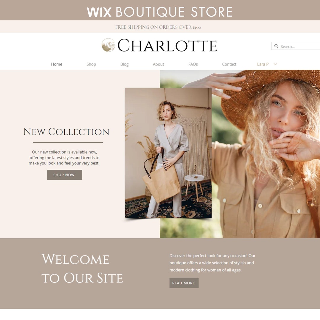 Wix Theme, Online Store Website Template, Ecommerce Small Business ...