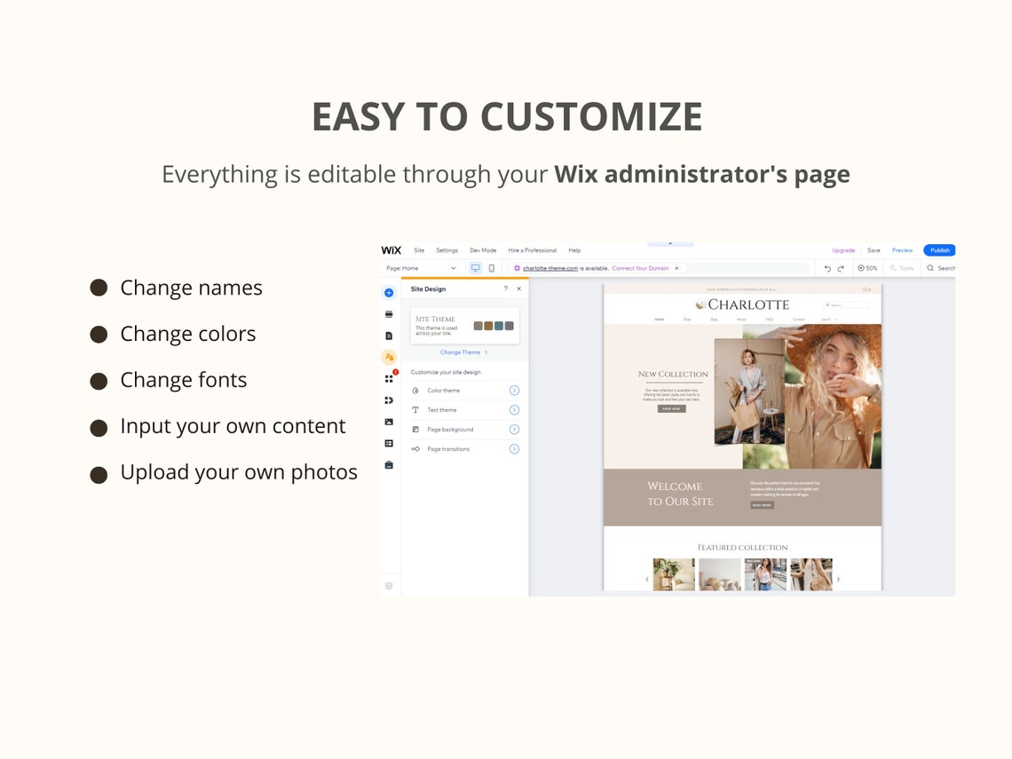 Wix Theme, Online Store Website Template, Ecommerce Small Business ...