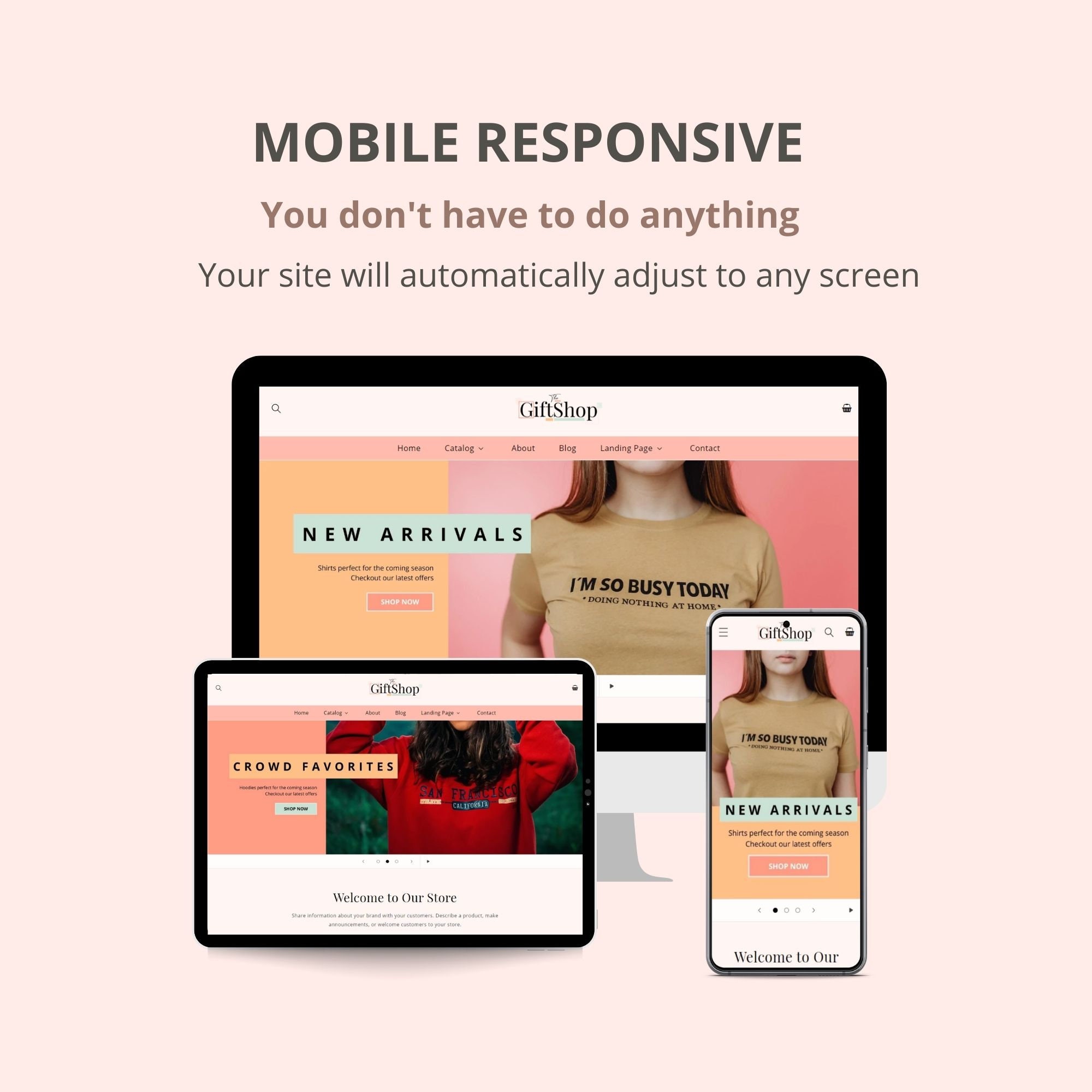 Shopify Website Template, Shopify Theme, Shopify Web Design, Shopify ...