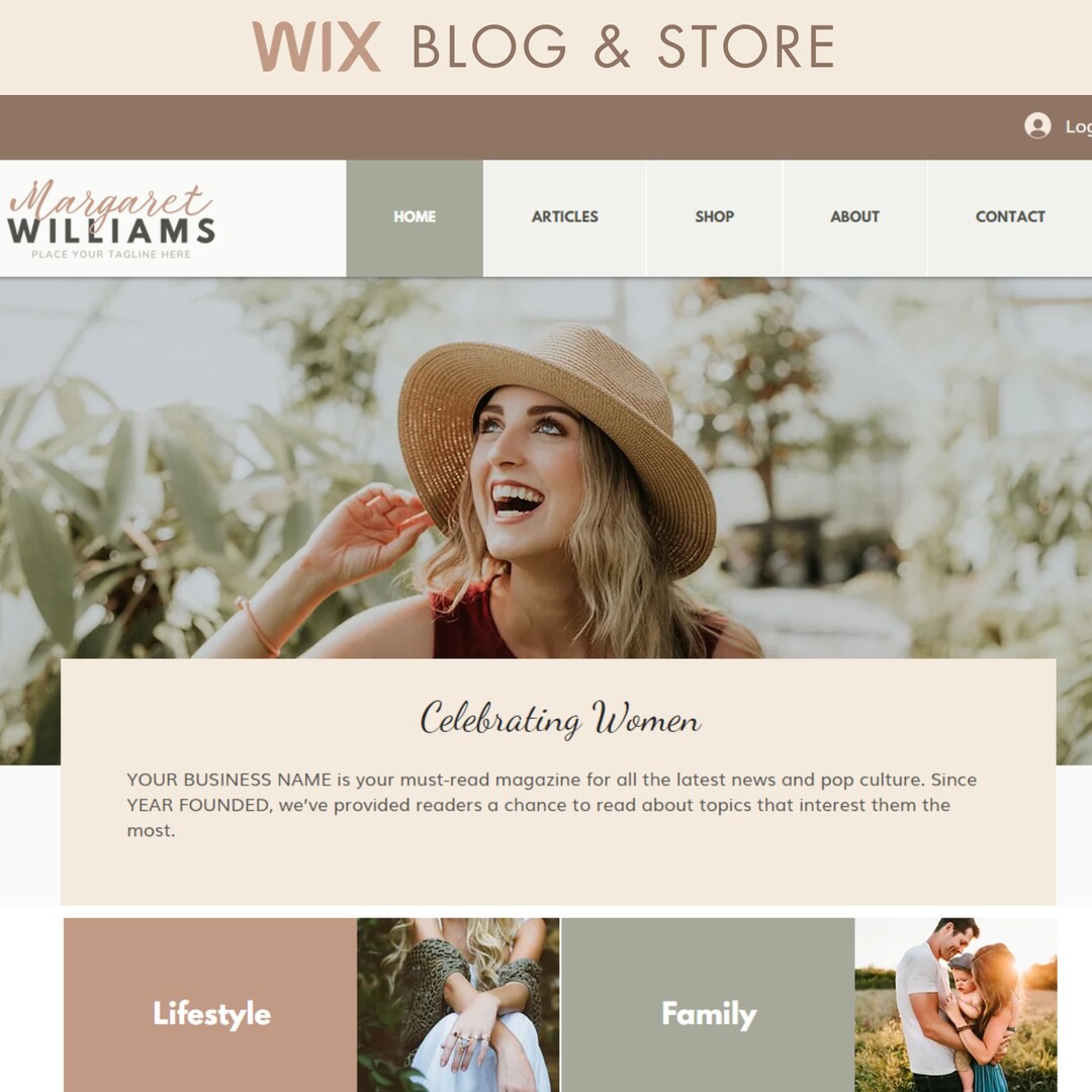 Wix Website Template, Wix Template Web Design, Wix Blog Theme, Wix ...