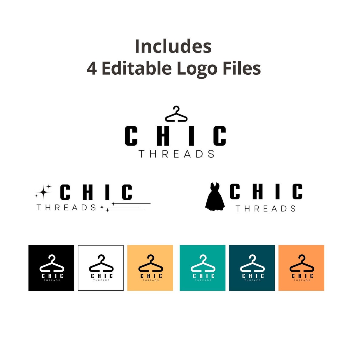 Branding Kit Canva Templates for Fashion, Clothing, Apparel Business ...