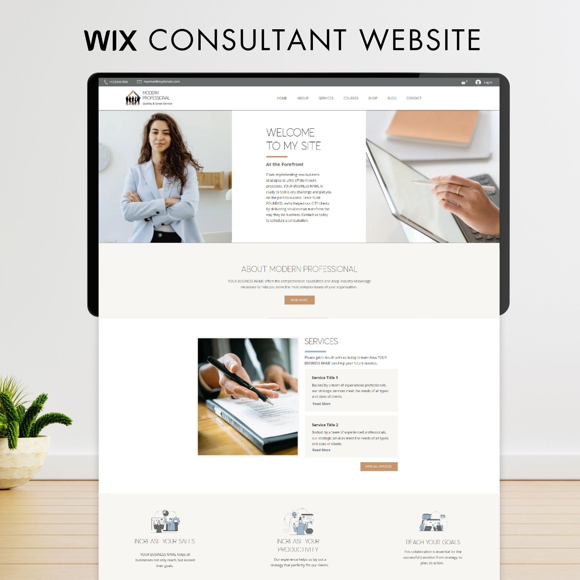 Wix Website Template, Wix Template Website Design, Wix Web Design ...