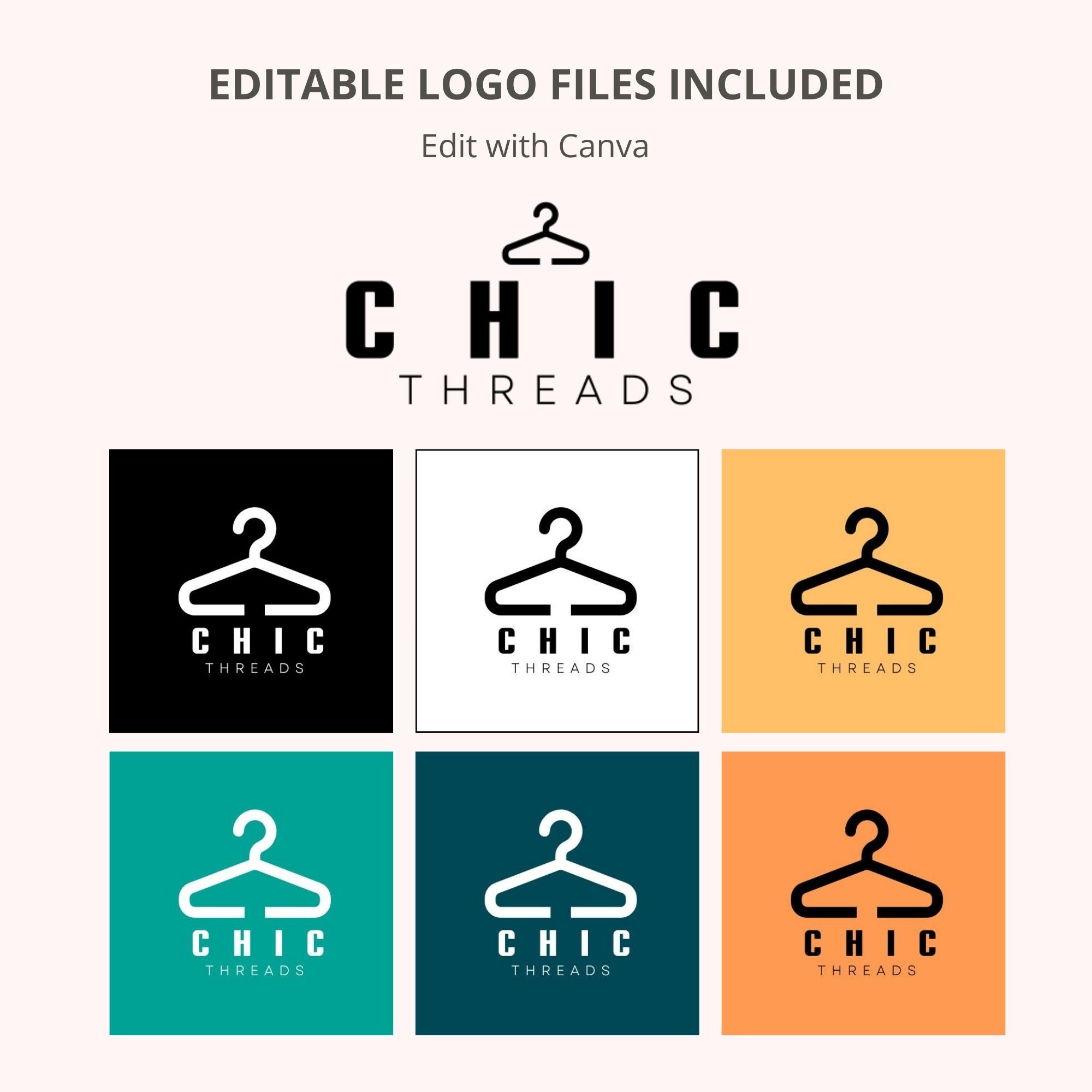Logo and Brand Board Canva Templates for Fashion, Apparel & Clothing ...