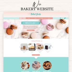 Wix Website Template Bakery Website Wix Web Template Wix - Etsy