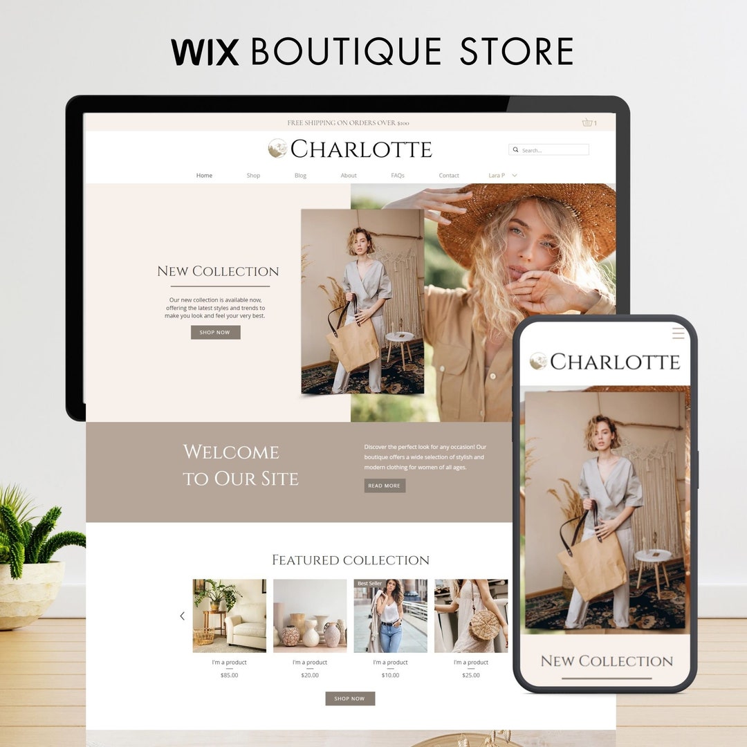 Wix Theme, Online Store Website Template, Ecommerce Small Business ...