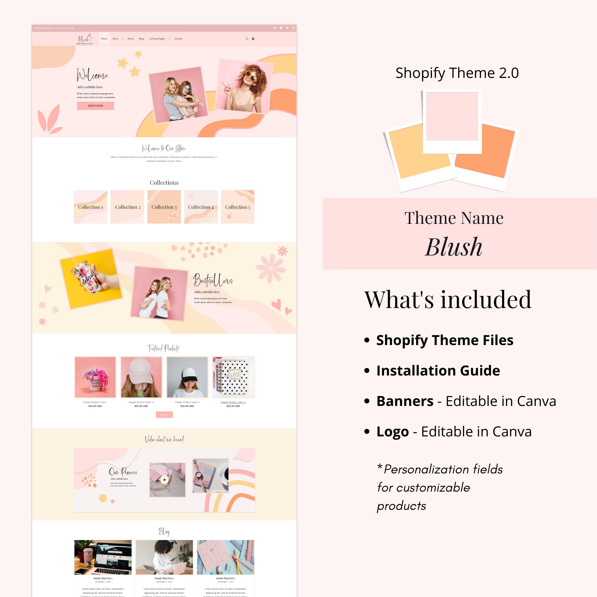 Shopify Theme, Store Shopify Template, Shopify Web Design, Shopify ...