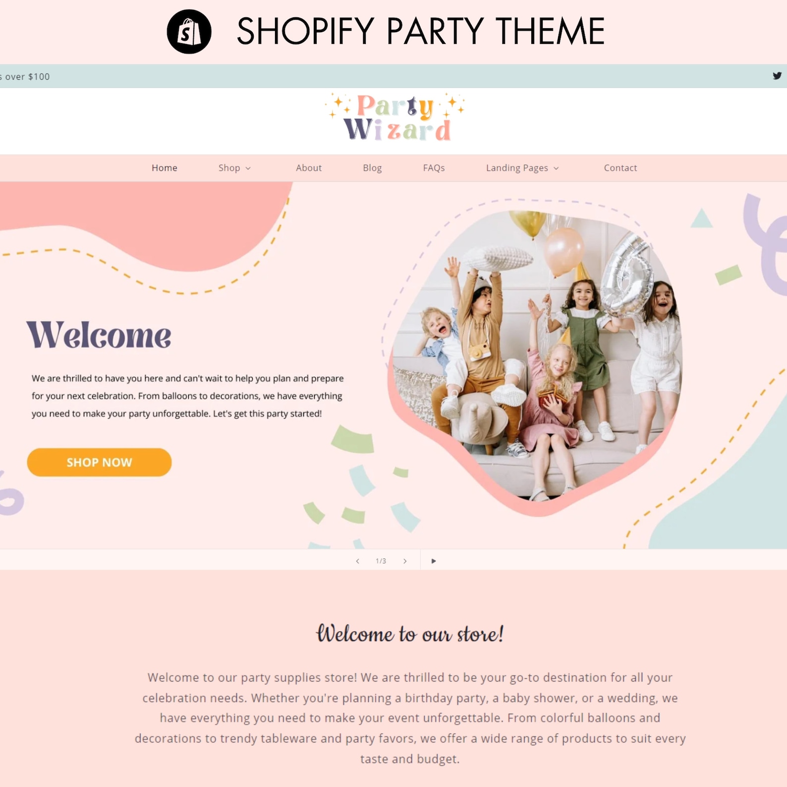 Shopify Theme, Shopify Website Template, Shopify Web Design, Shopify ...