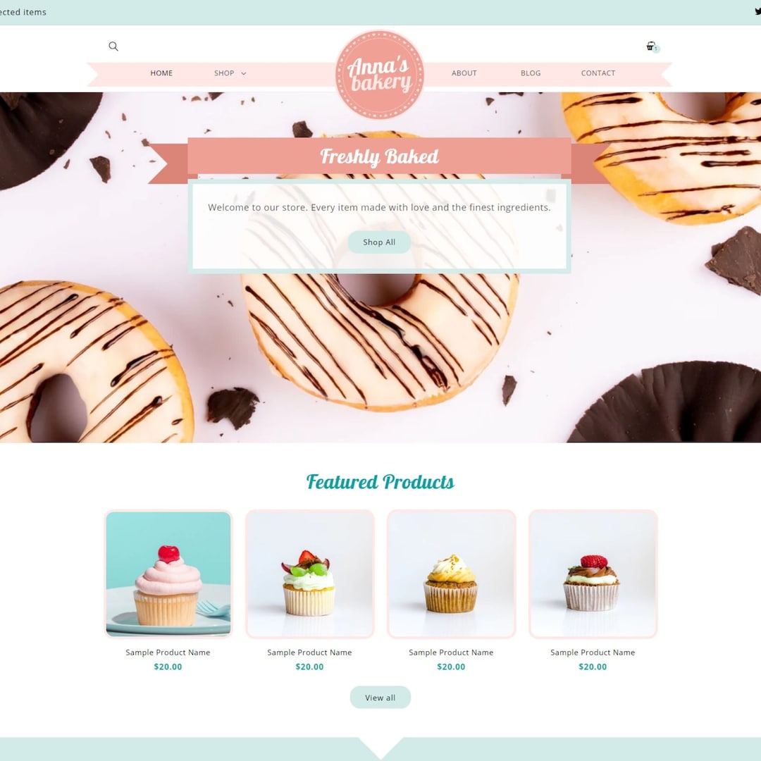Shopify Website Template Shopify Theme Shopify Web Design - Etsy