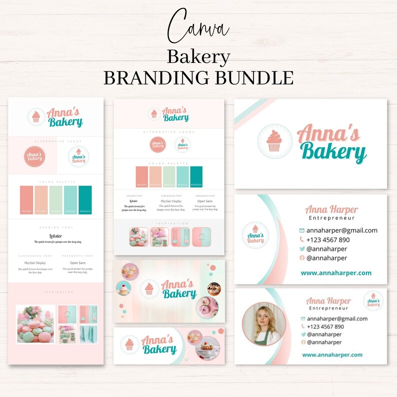 Canva Branding Bundle, Branding Kit, Complete Brand Kit, Premade Logo ...